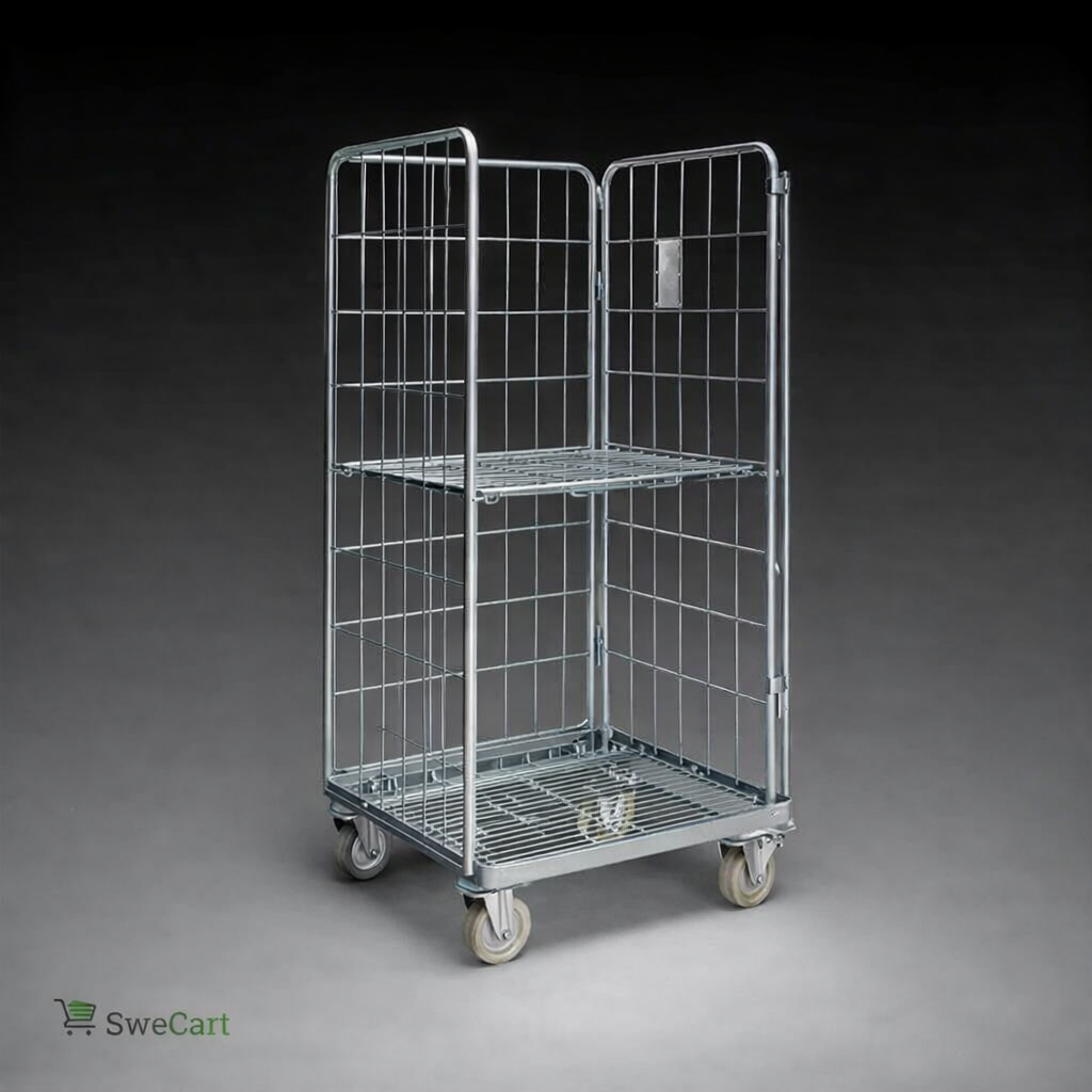 Rullcontainer Swecart Standard | Stabil rullbur för lager och butik